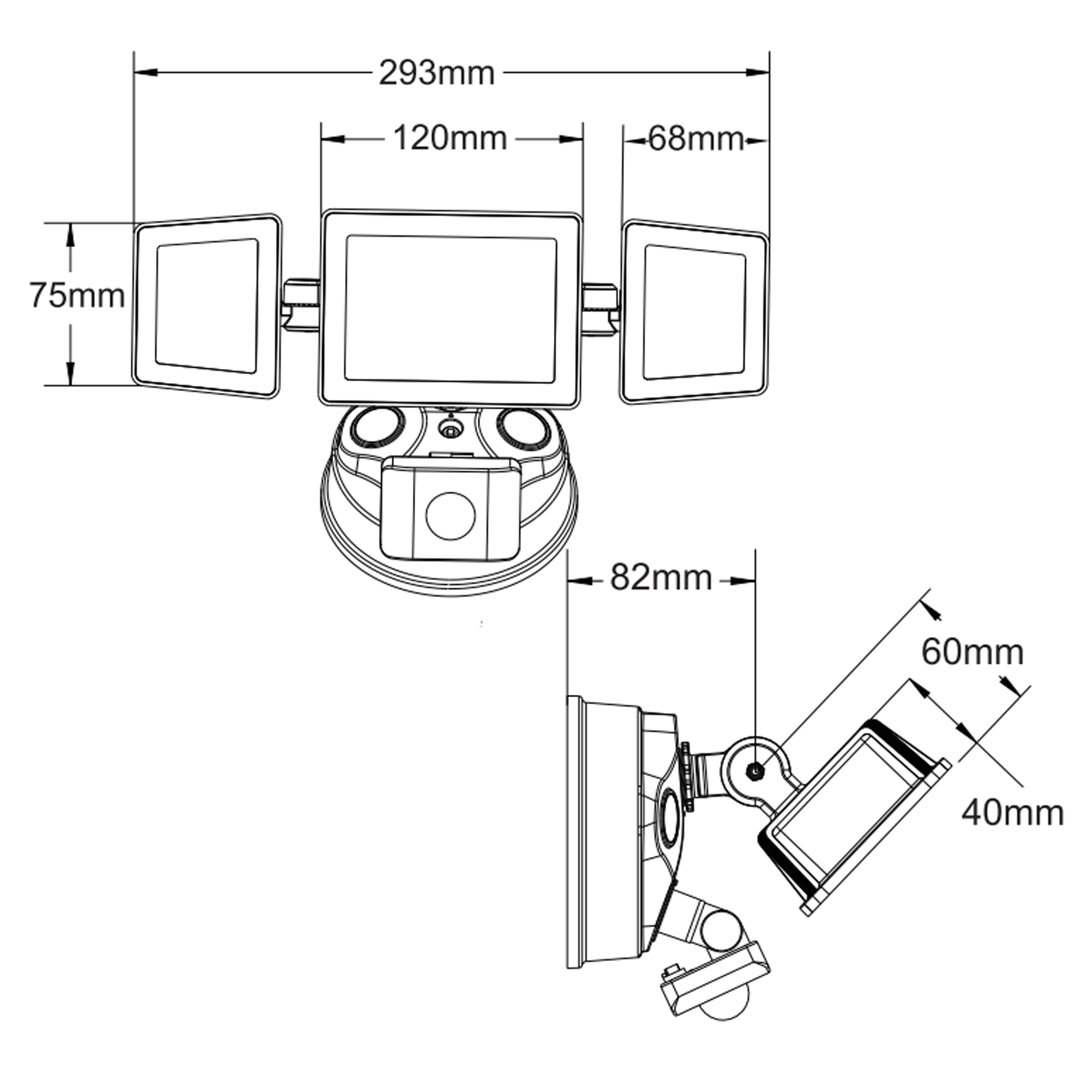 YDS-240P US 3CCT LED Security Light